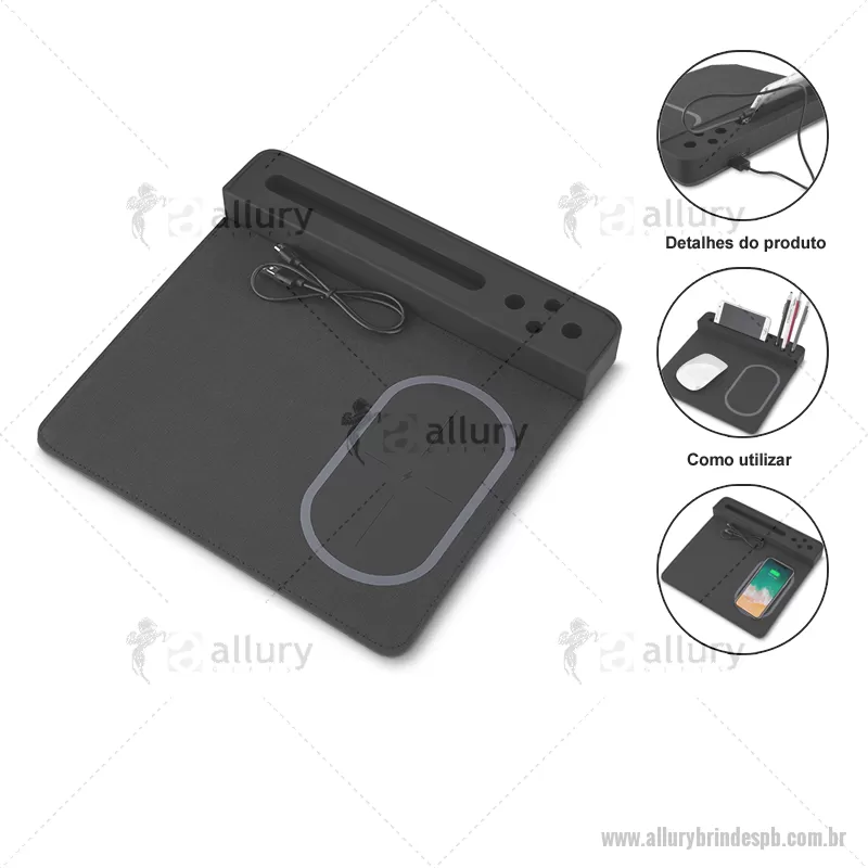 Mouse Pad Com Carregador Personalizado - ALLPBMOP007 - Mouse pad ...